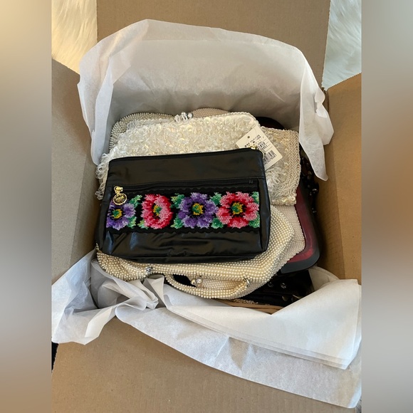 Bags | Vintage 11 Piece Embellished Bag Bundle | Poshmark